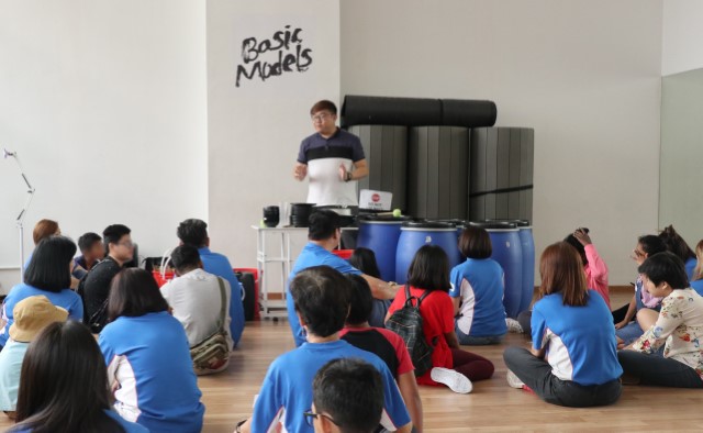 STOMPing to the music with Sunbeam Place’s beneficiaries