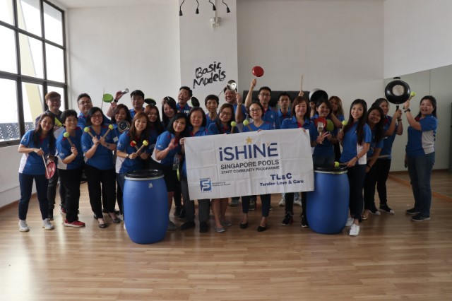 STOMPing to the music with Sunbeam Place’s beneficiaries