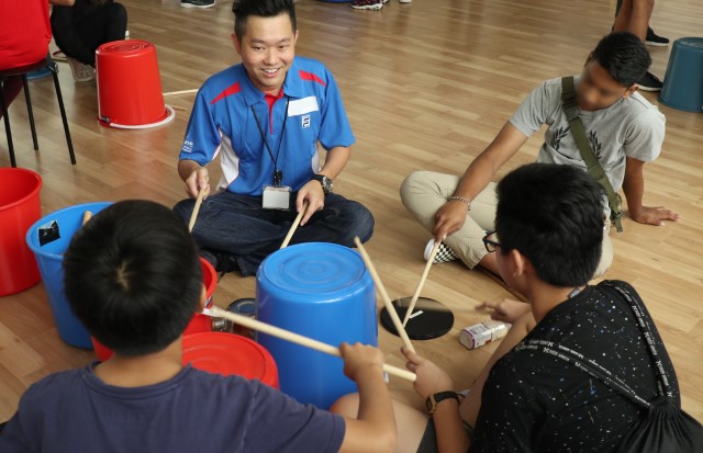 STOMPing to the music with Sunbeam Place’s beneficiaries