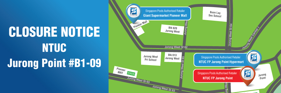 Closure of NTUC FairPrice Jurong Point
